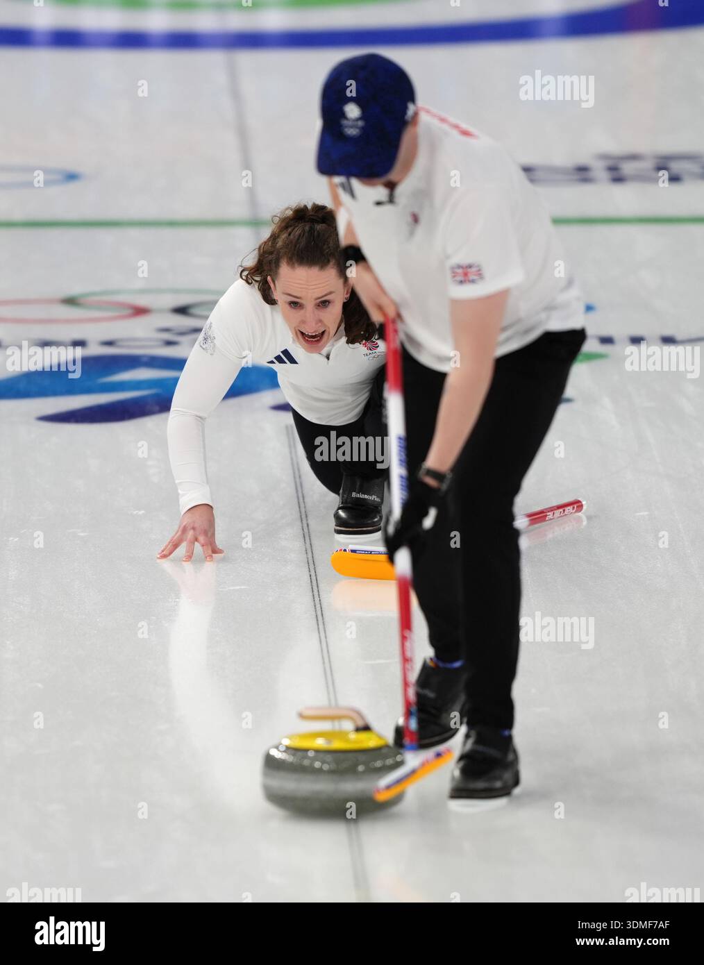 Great Britain's Jennifer Dodds and Bruce Mouat during the Curling ...