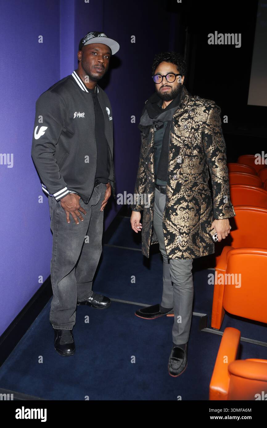B-MOOR and Director Rock Jacobs attend the New York screening of Lonely ...