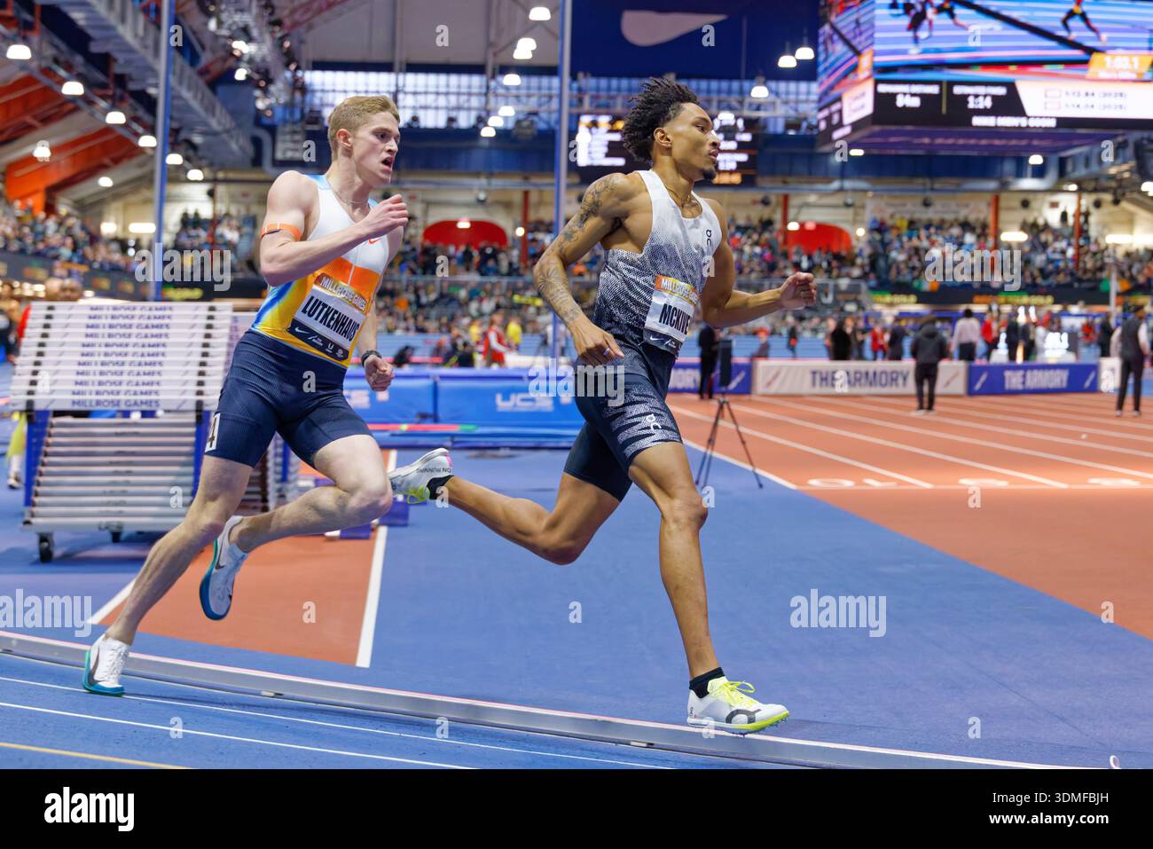 Jenoah McKiver (USA) Cooper Lutkenhaus (USA) in the 600m during the ...