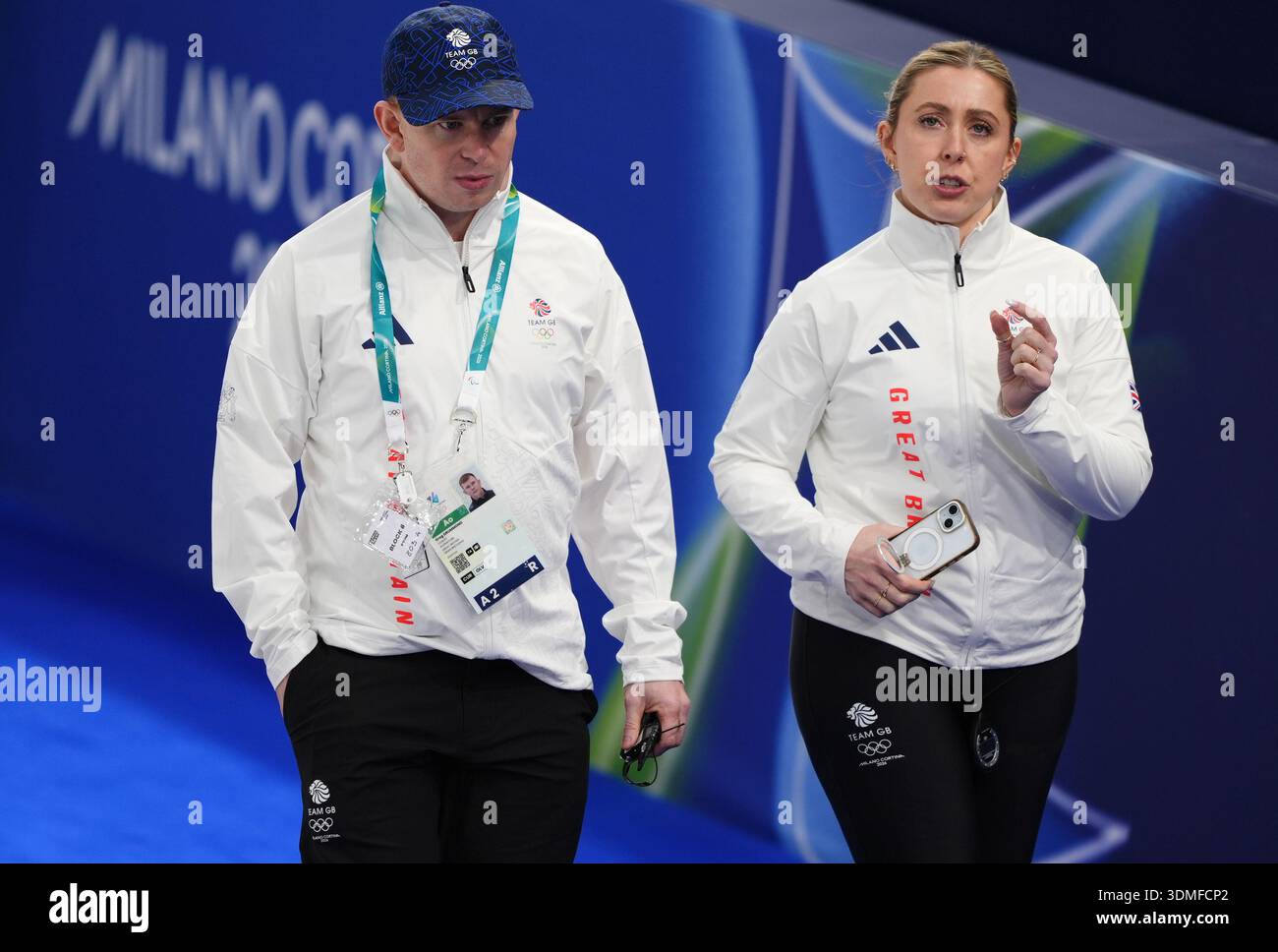 Great Britain coach Greg Drummond with Clancy Grandy after Great ...