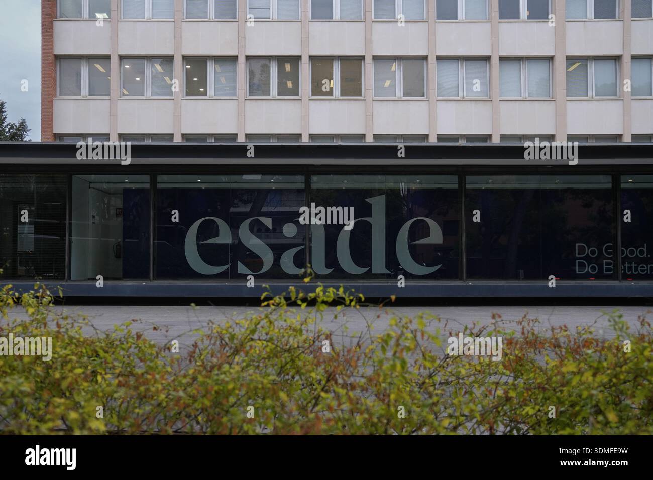 Facade of ESADE University, on 5 February 2026, in Barcelona, Catalonia ...