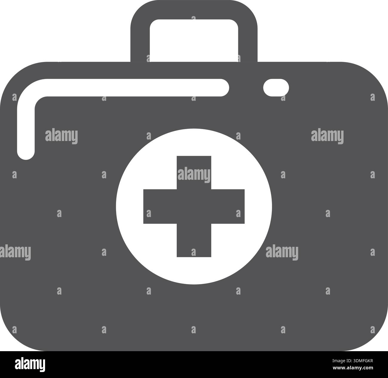 Emergency kit icon black Black and White Stock Photos & Images - Alamy