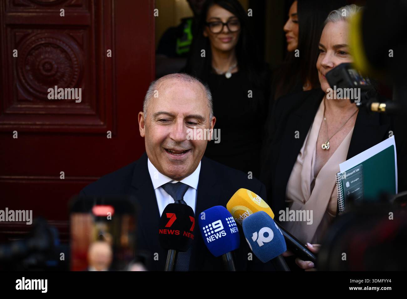 Tony Mokbel speaks to media outside the Supreme Court of Victoria in ...