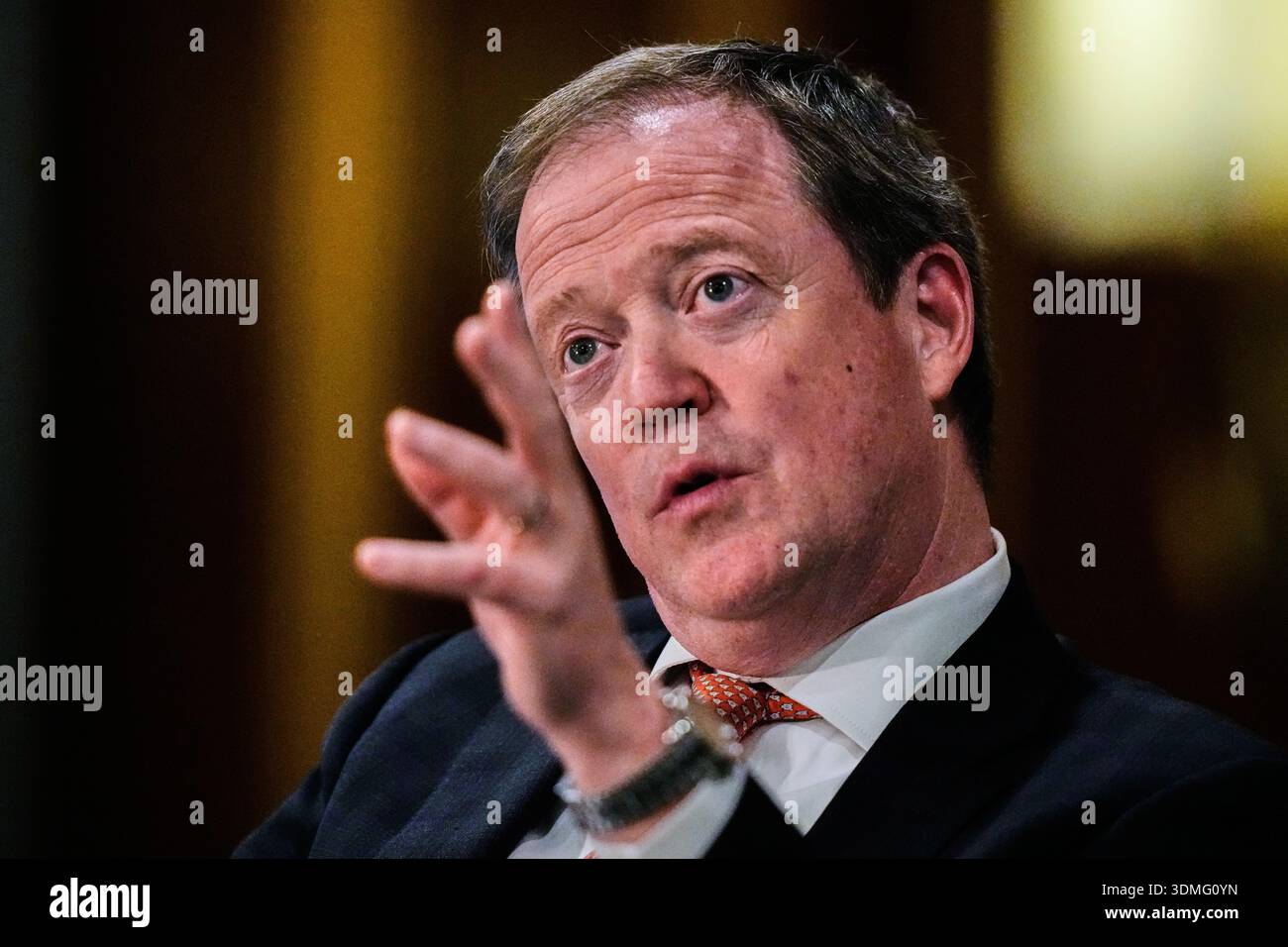 Massachusetts Port Authority CEO Richard Davey speaks during a Boston ...