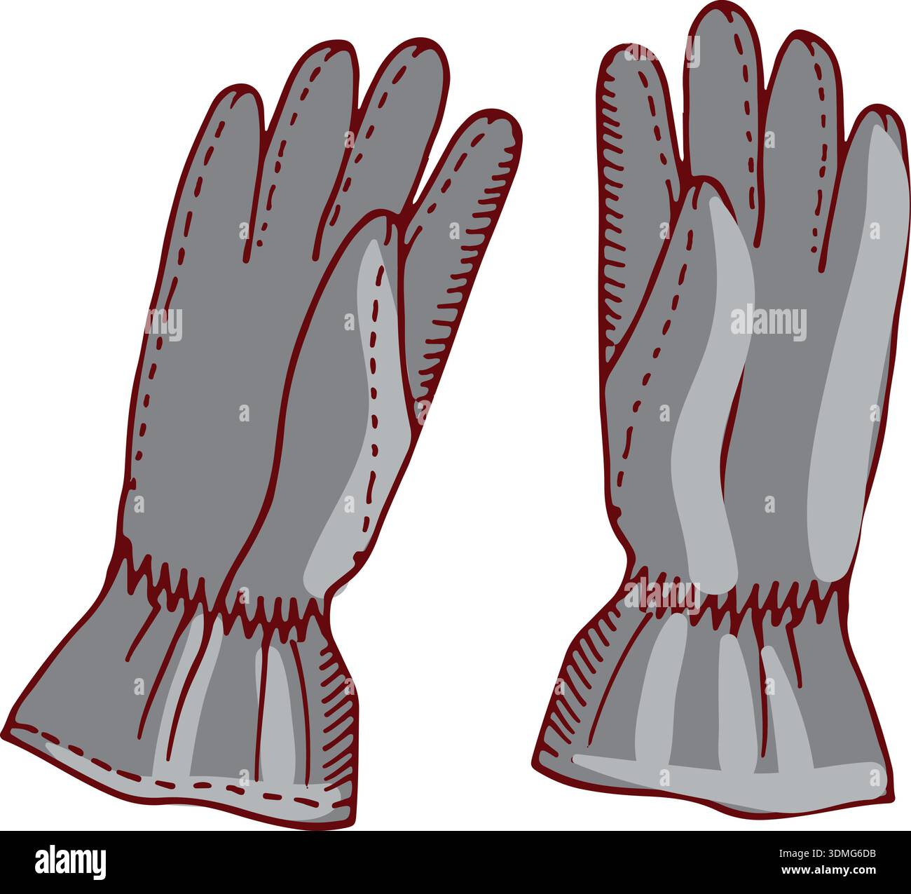 Motorbike gloves drawing hi-res stock photography and images - Alamy