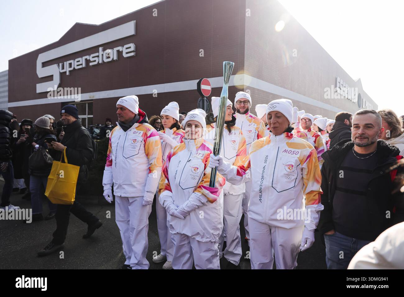 Pioltello, the journey of the Olympic flame for the XXV Winter Olympic ...