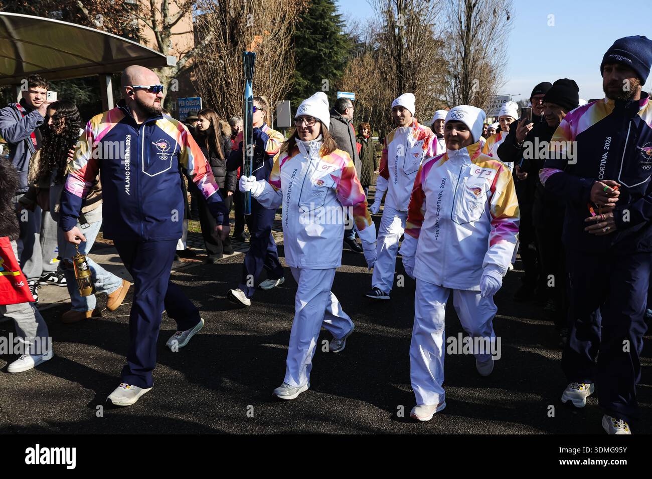 Pioltello, the journey of the Olympic flame for the XXV Winter Olympic ...