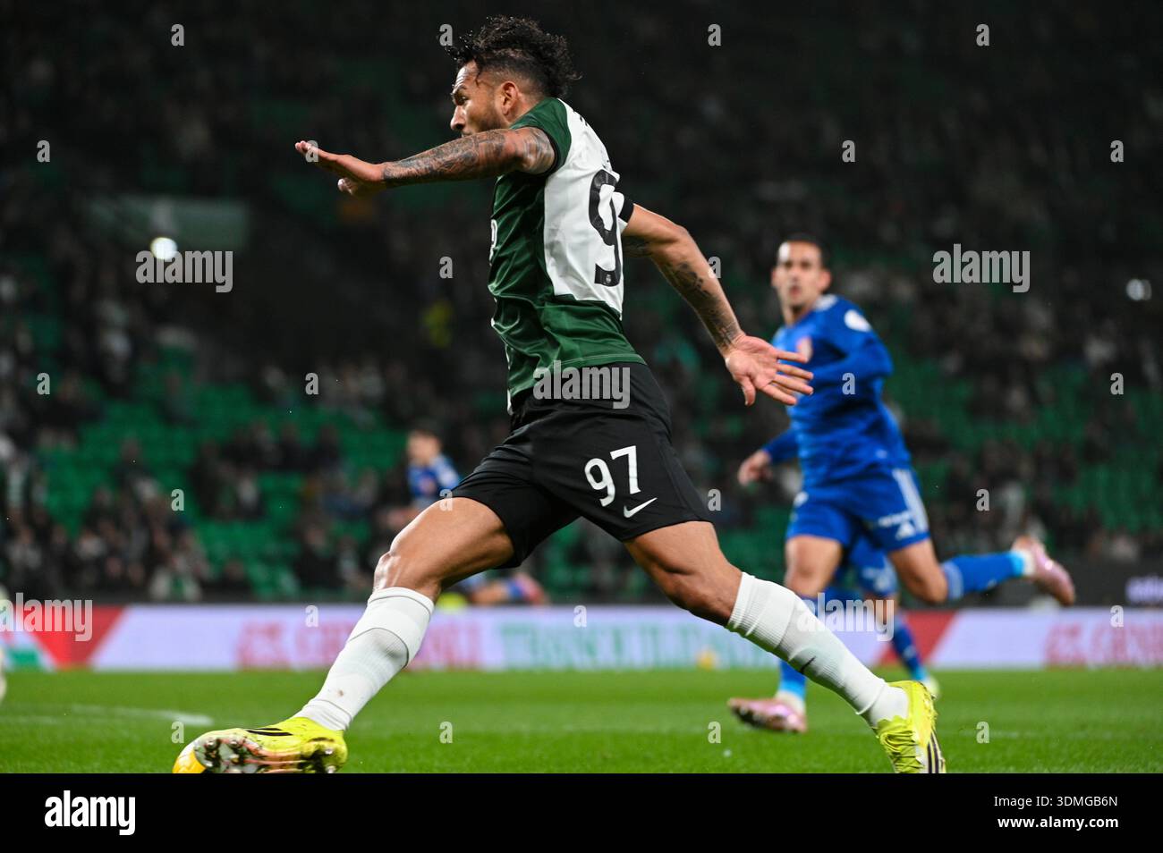 Lisbon, Portugal. 5 February 2026. Luis Suarez forward of Sporting CP ...