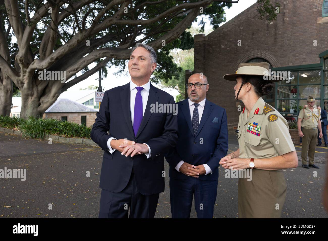 Federal Minister For Defence Richard Marles and Federal Assistant ...