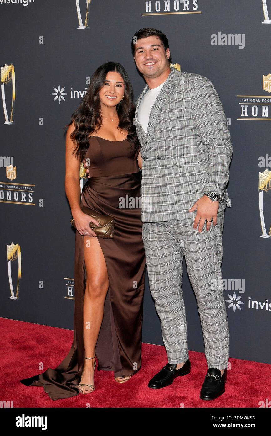 Jacksonville Jaguars' Ross Matiscik, right, and Allison Douglas arrive ...