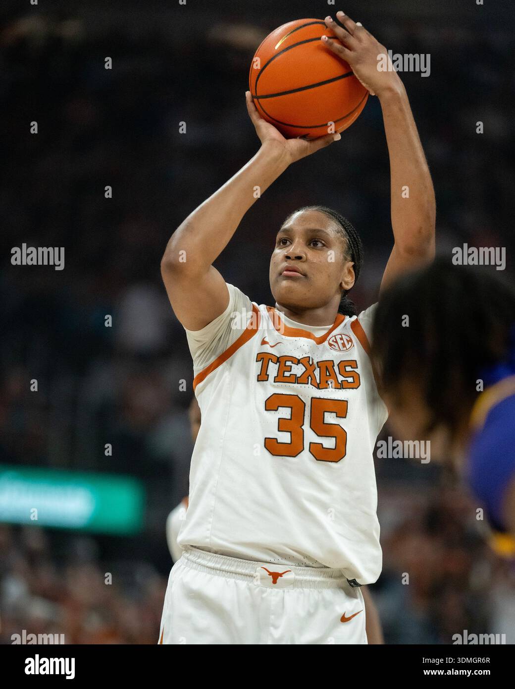Feb 5, 2026. Madison Booker (35) of the Texas Longhorns in action vs ...