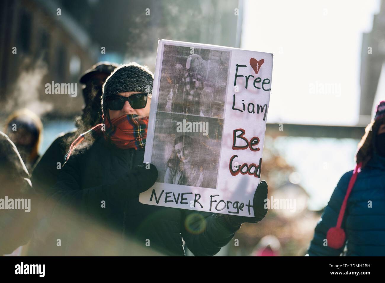 ICE Out Protest downtown Minneapolis on January 23 2026. Protesters ...
