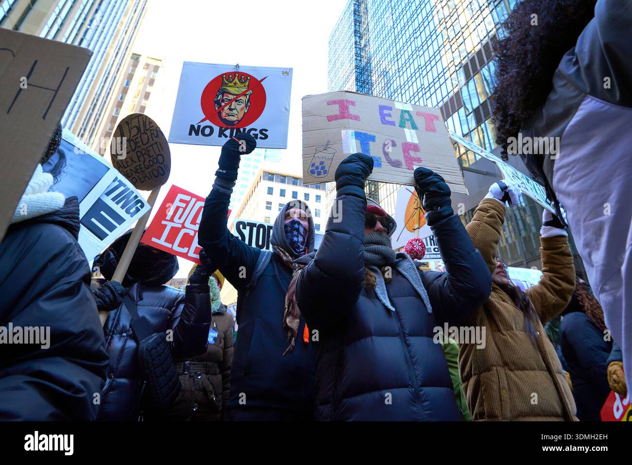ICE Out Protest downtown Minneapolis, Minnesota on January 30 2026 ...