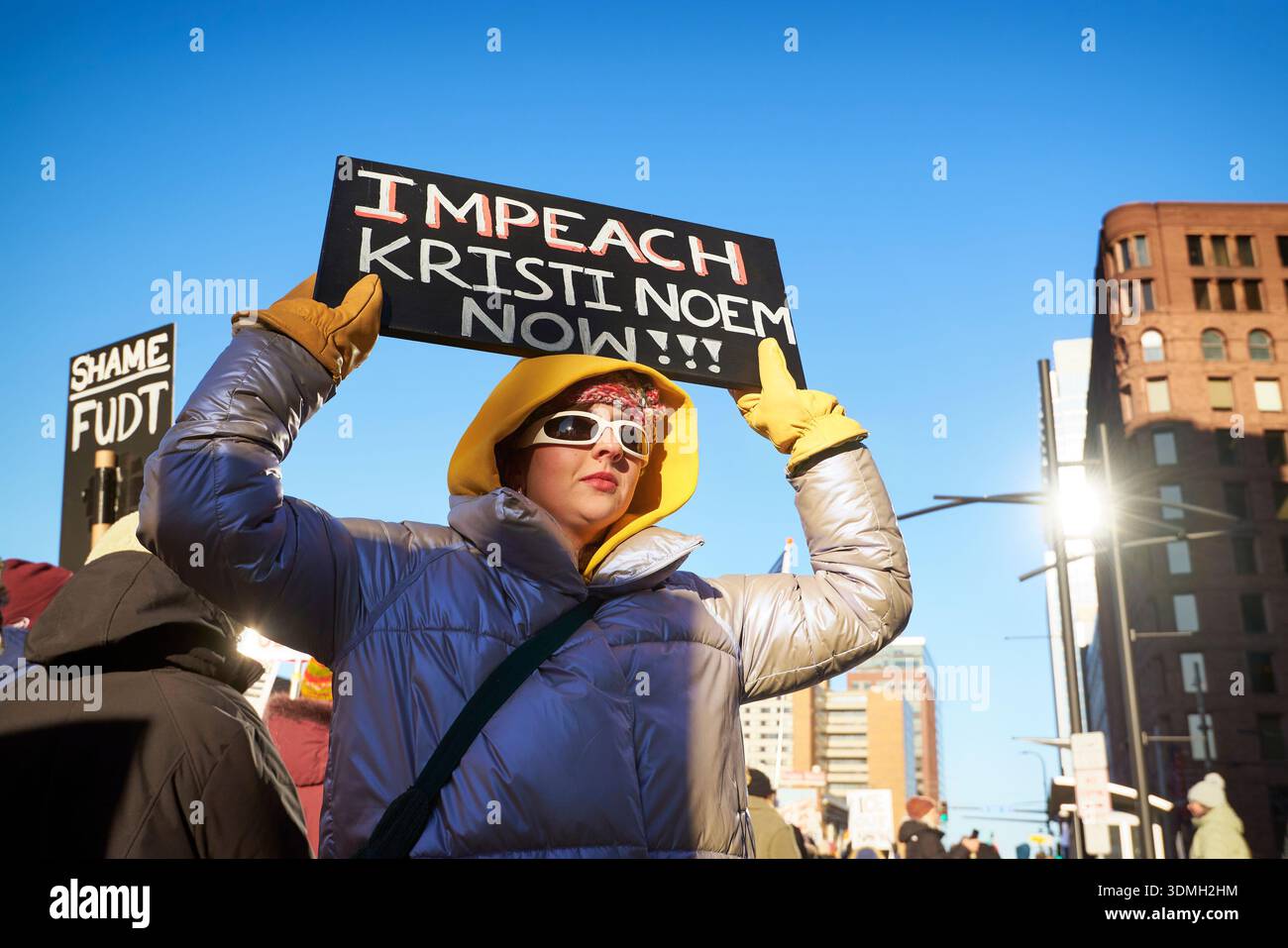 ICE Out Protest downtown Minneapolis, Minnesota on January 30 2026 ...