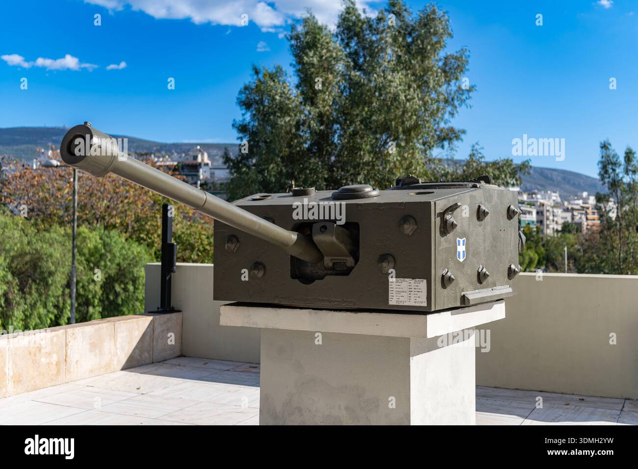 British Cromwell Centaur Tank Mk VIII turret displayed at Athens War ...
