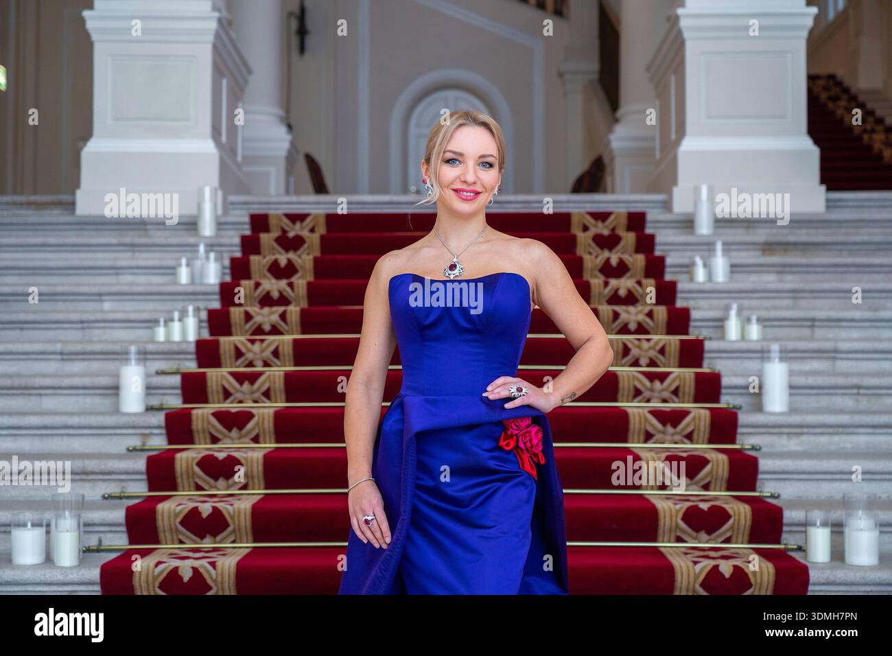 Photo shoot and fitting of Lidia Baich's opera ball gown for the 2026 ...