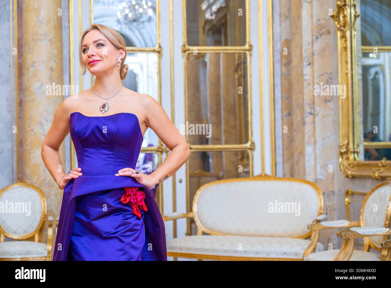 Photo shoot and fitting of Lidia Baich's opera ball gown for the 2026 ...