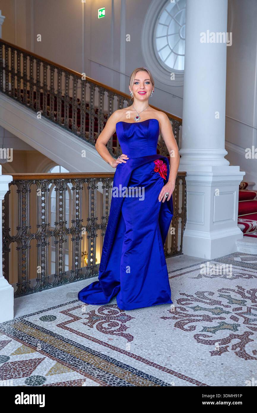 Photo shoot and fitting of Lidia Baich's opera ball gown for the 2026 ...