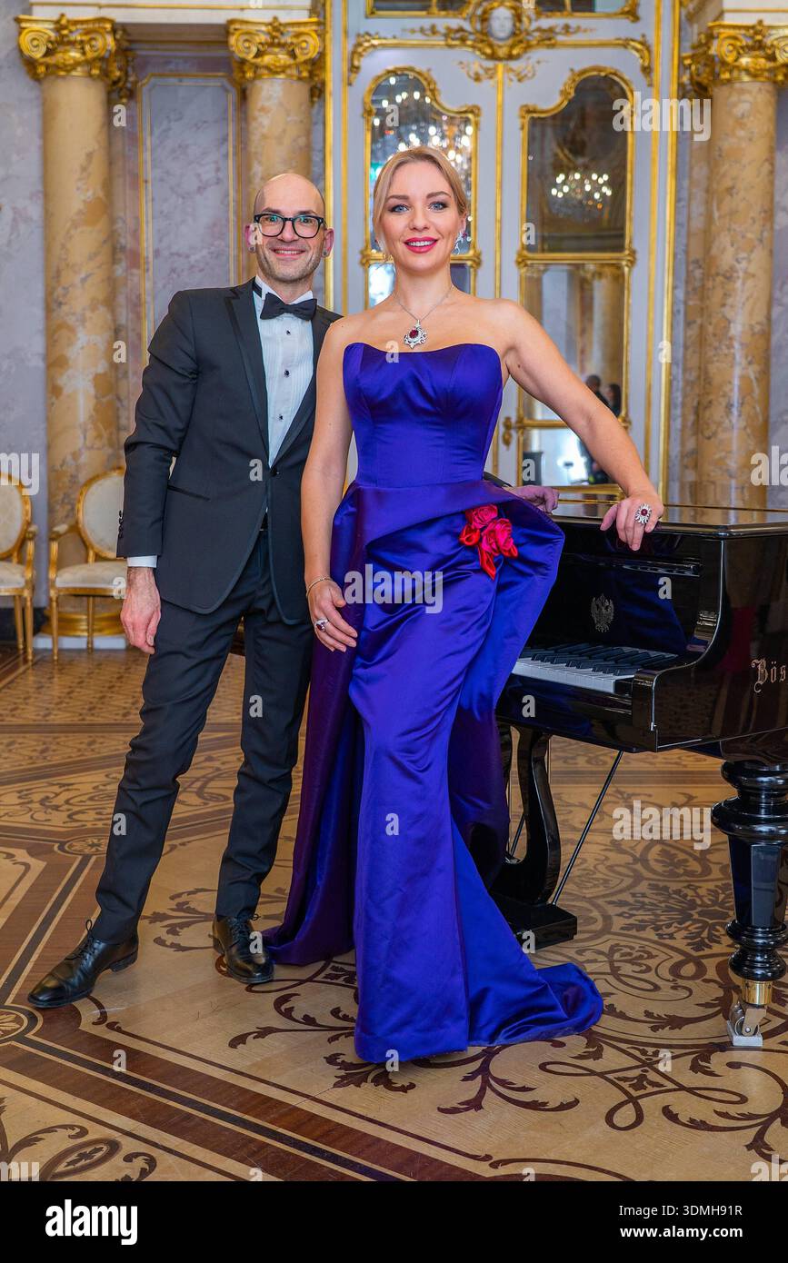 Photo shoot and fitting of Lidia Baich's opera ball gown for the 2026 ...