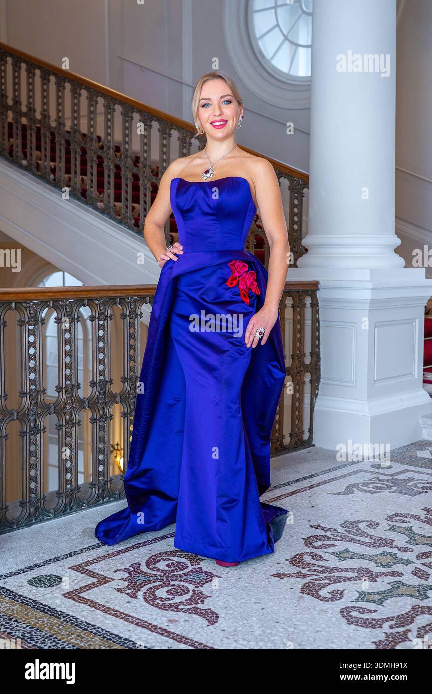 Photo shoot and fitting of Lidia Baich's opera ball gown for the 2026 ...