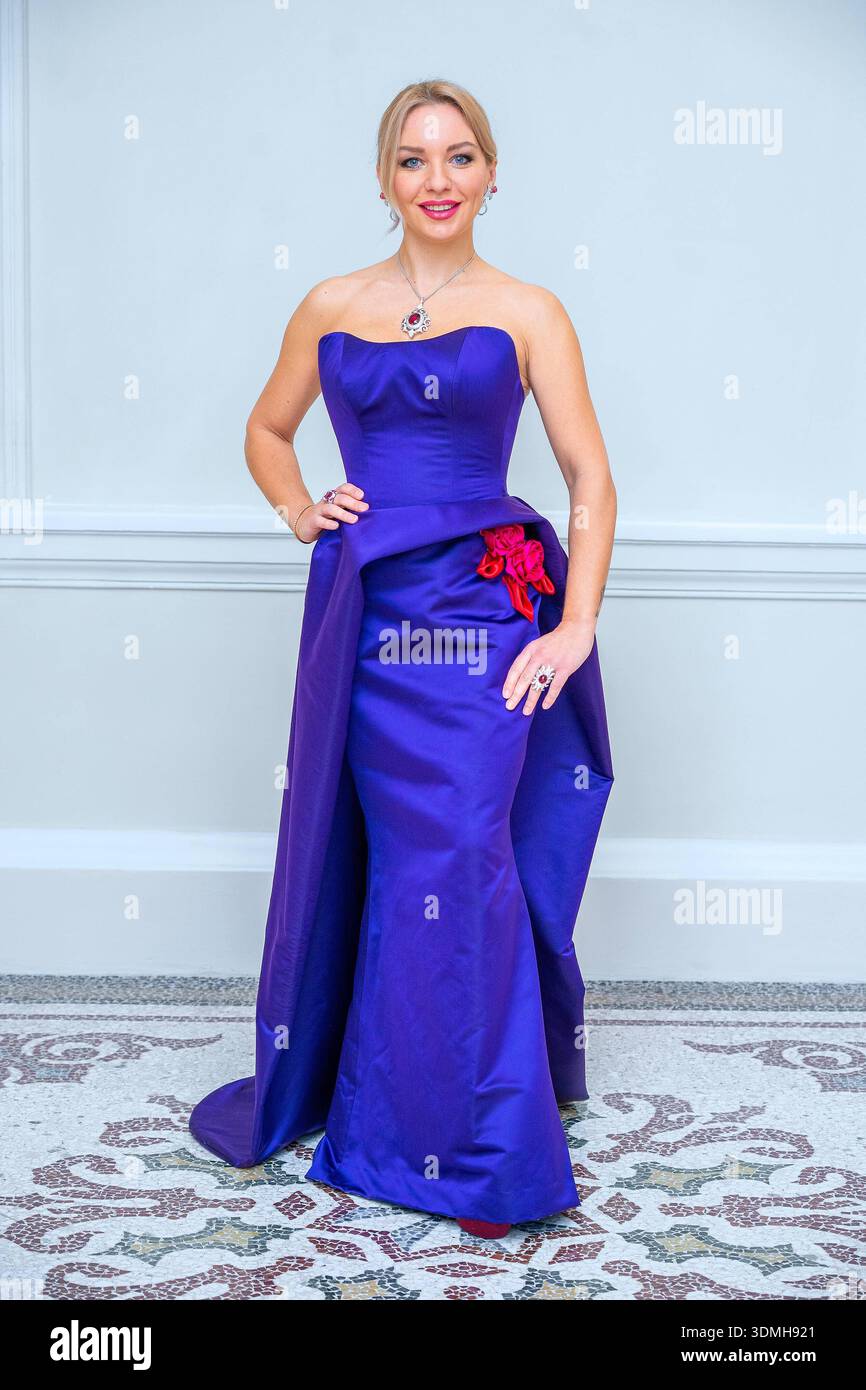 Photo shoot and fitting of Lidia Baich's opera ball gown for the 2026 ...