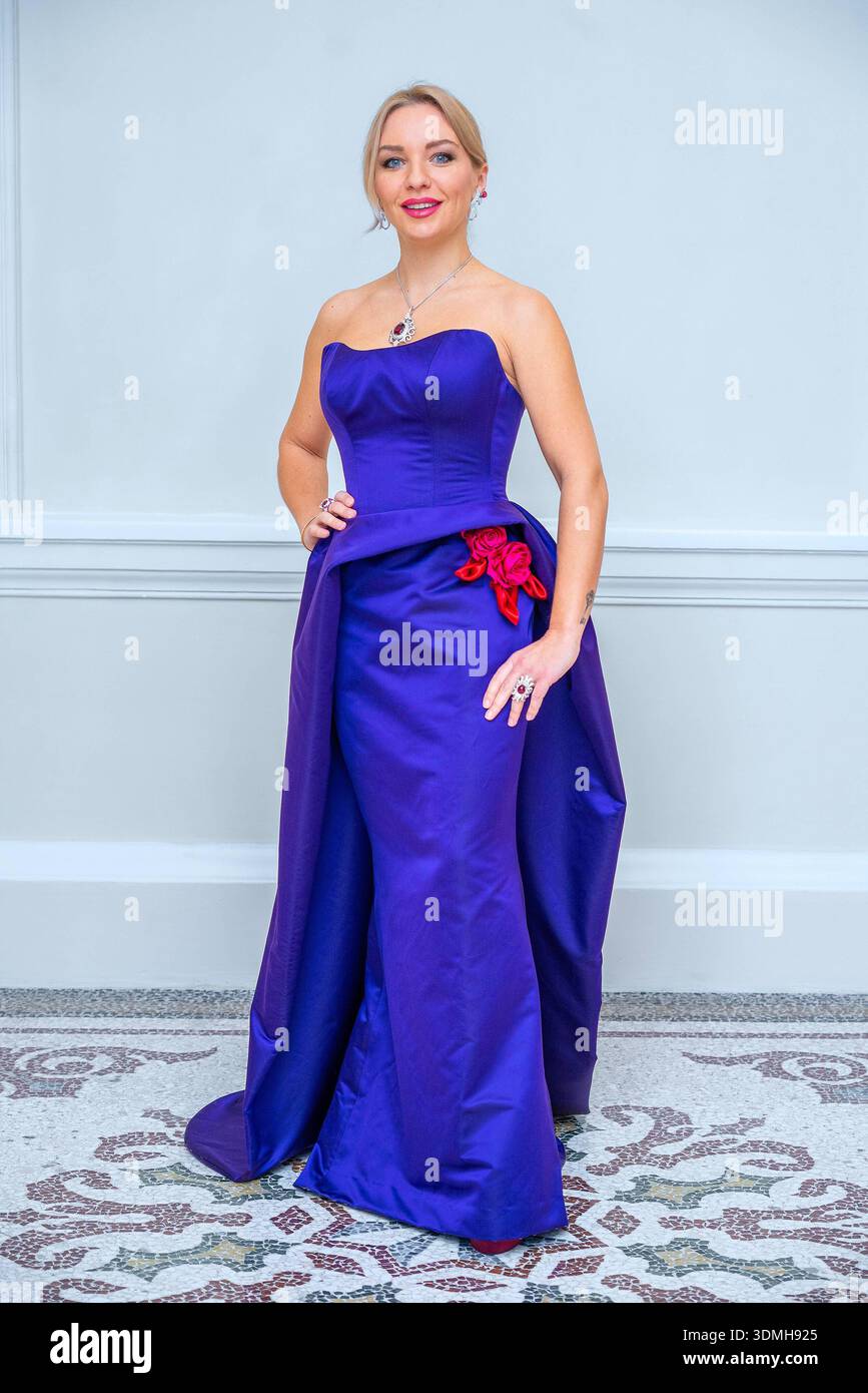 Photo shoot and fitting of Lidia Baich's opera ball gown for the 2026 ...