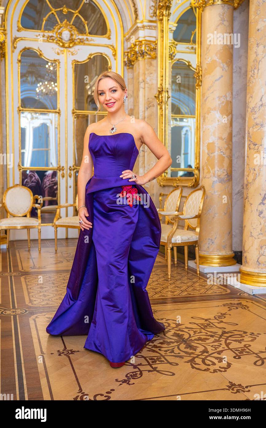 Photo shoot and fitting of Lidia Baich's opera ball gown for the 2026 ...