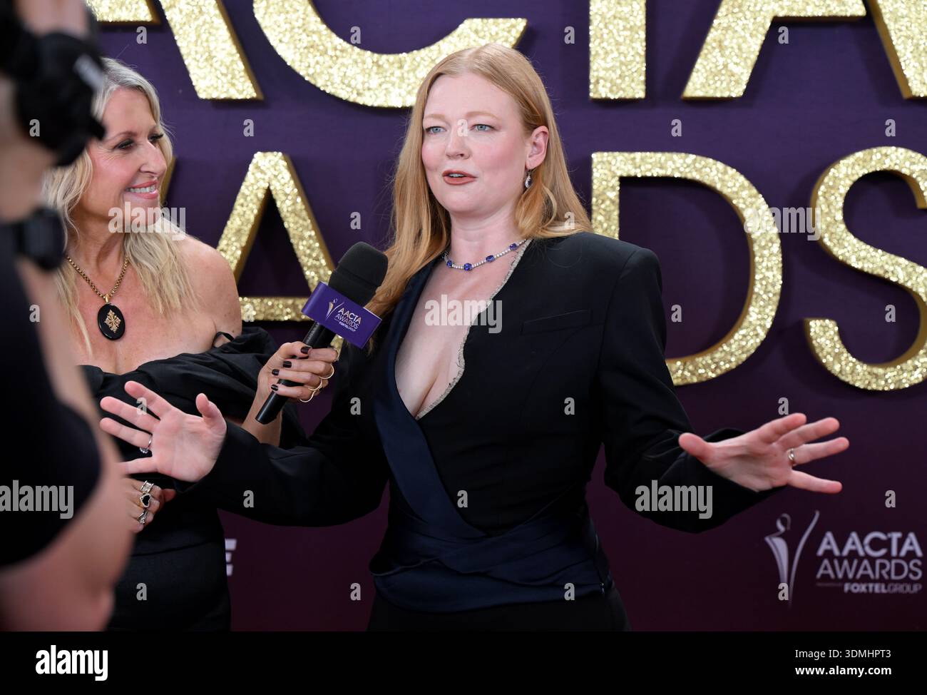 Brisbane, Australia. 06th Feb, 2026. Sarah Snook is seen on the red ...