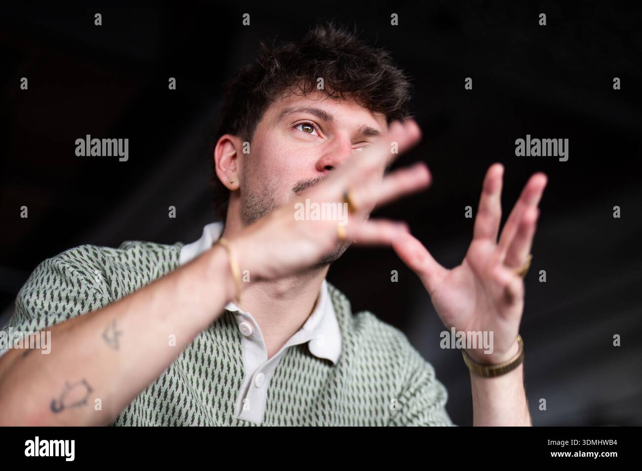 Musician Rian on Thursday, February 5, 2026, in Vienna, Austria, during ...