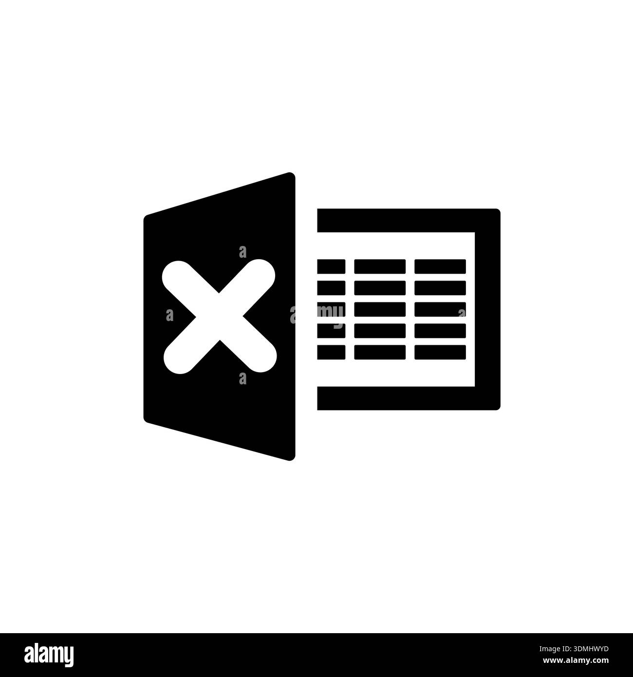 Excel icon flat design Stock Vector Images - Alamy