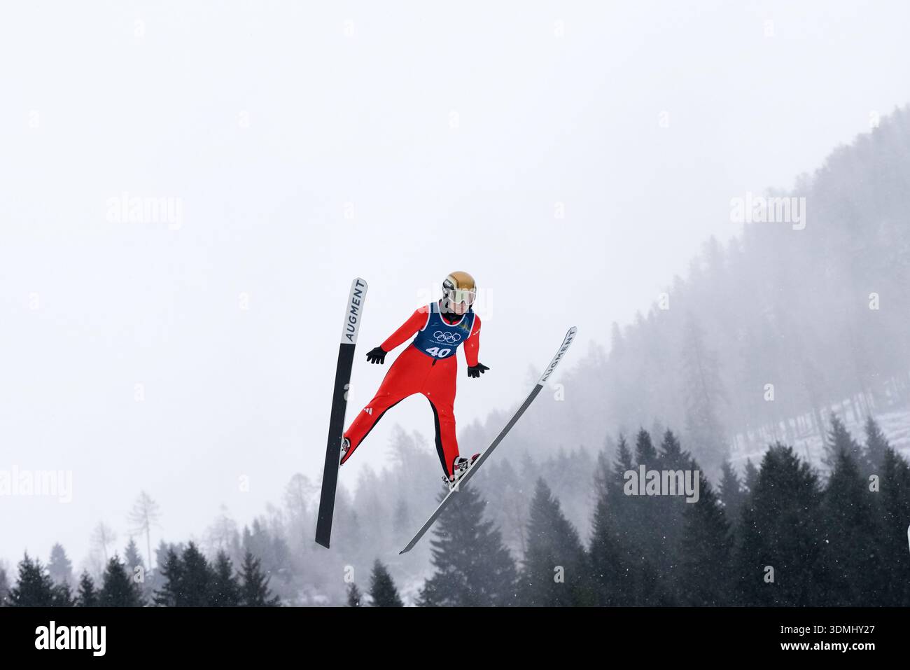 Heidi Dyhre Traaserud, of Norway, during a ski jumping, women's normal ...
