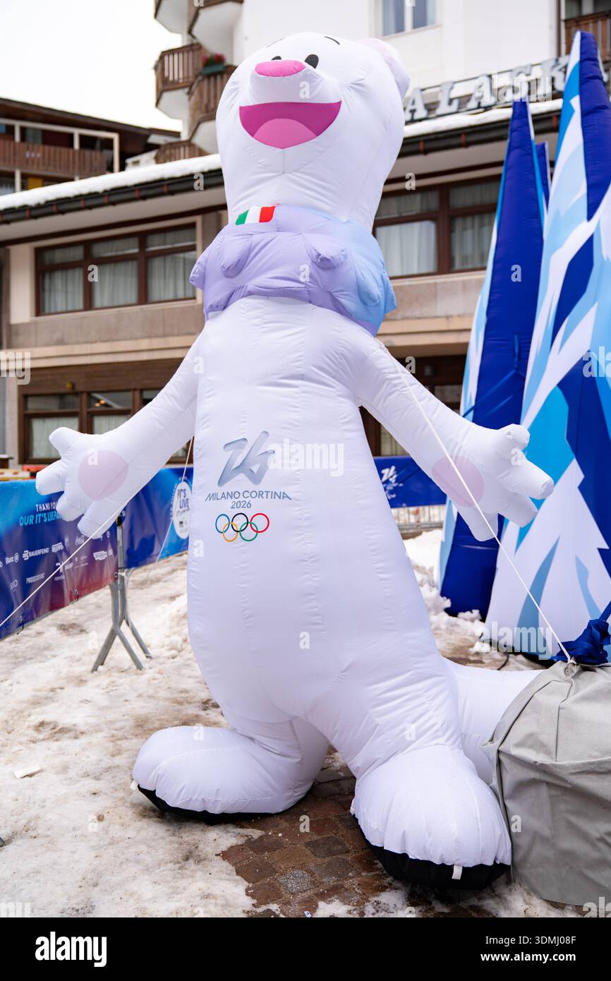 Tina, the official Mascot of Milano Cortina 2026 during the 2026 ...