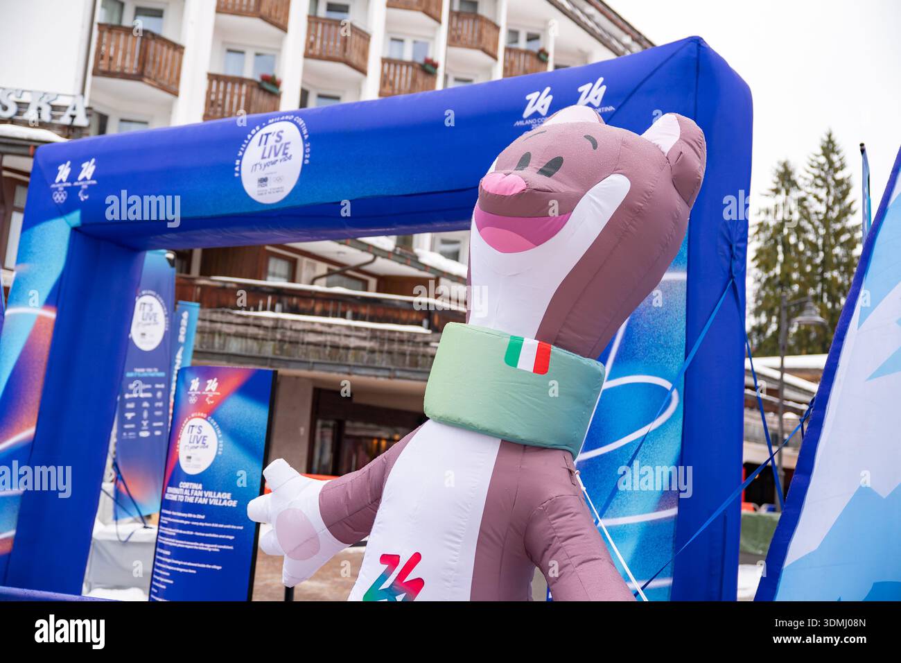 Milo, the official Mascot of Milano Cortina 2026 during the 2026 ...