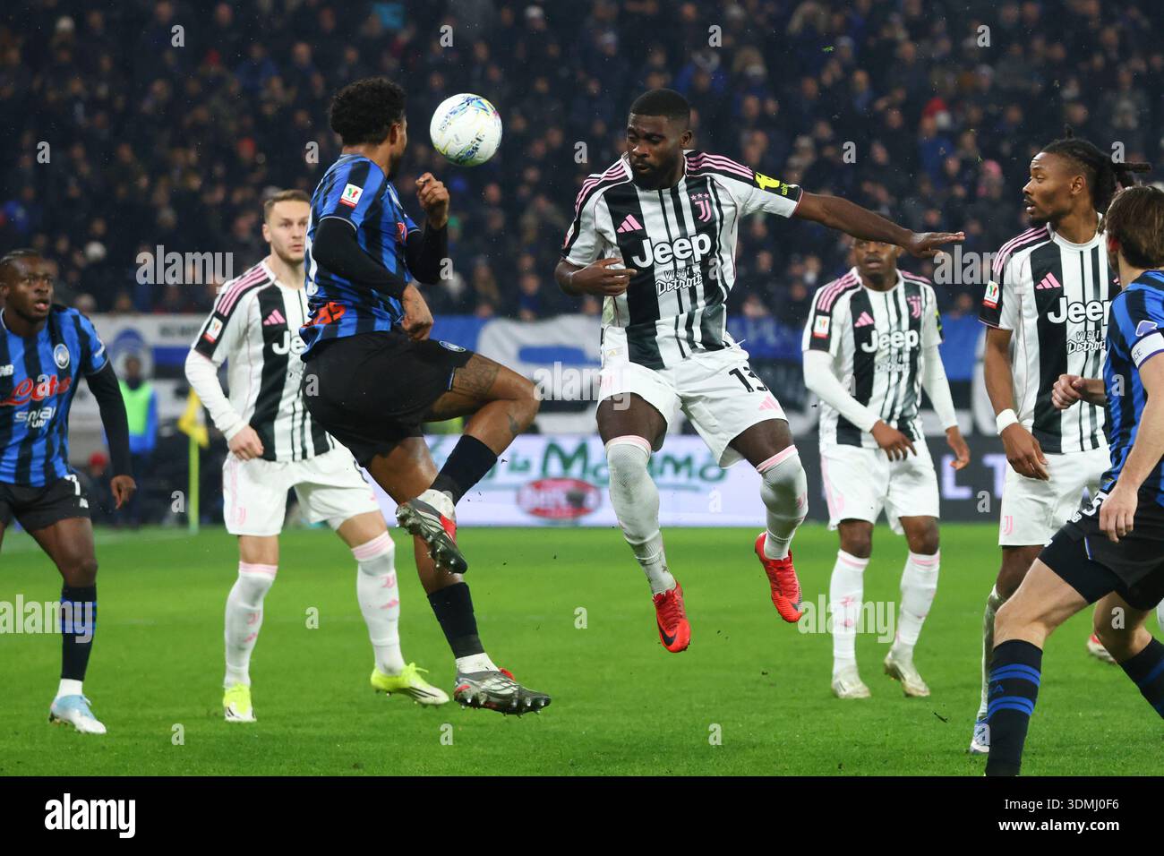 Jeremie Boga in action during the Coppa Italia match between Atalanta ...
