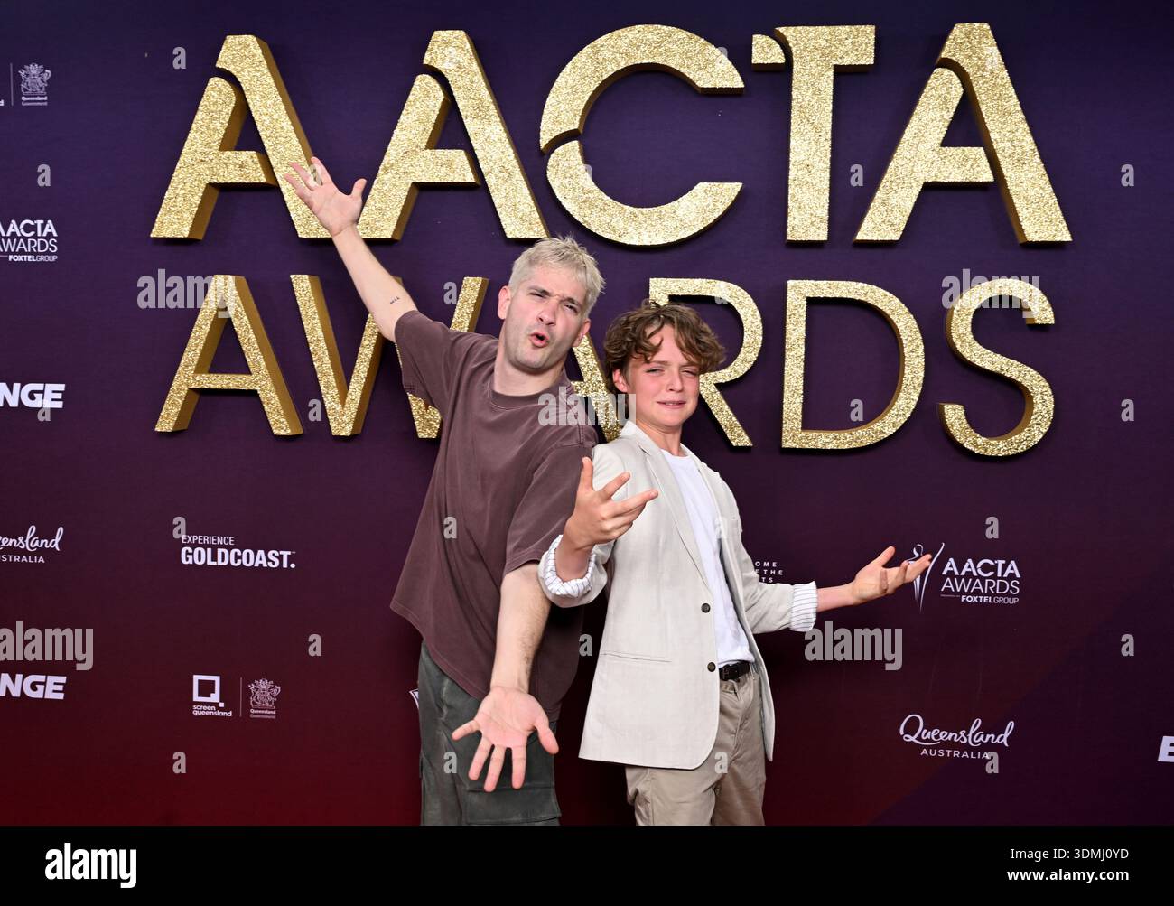 Danny Philippou (left) and Jonah Wren Phillips (right) are seen posing ...
