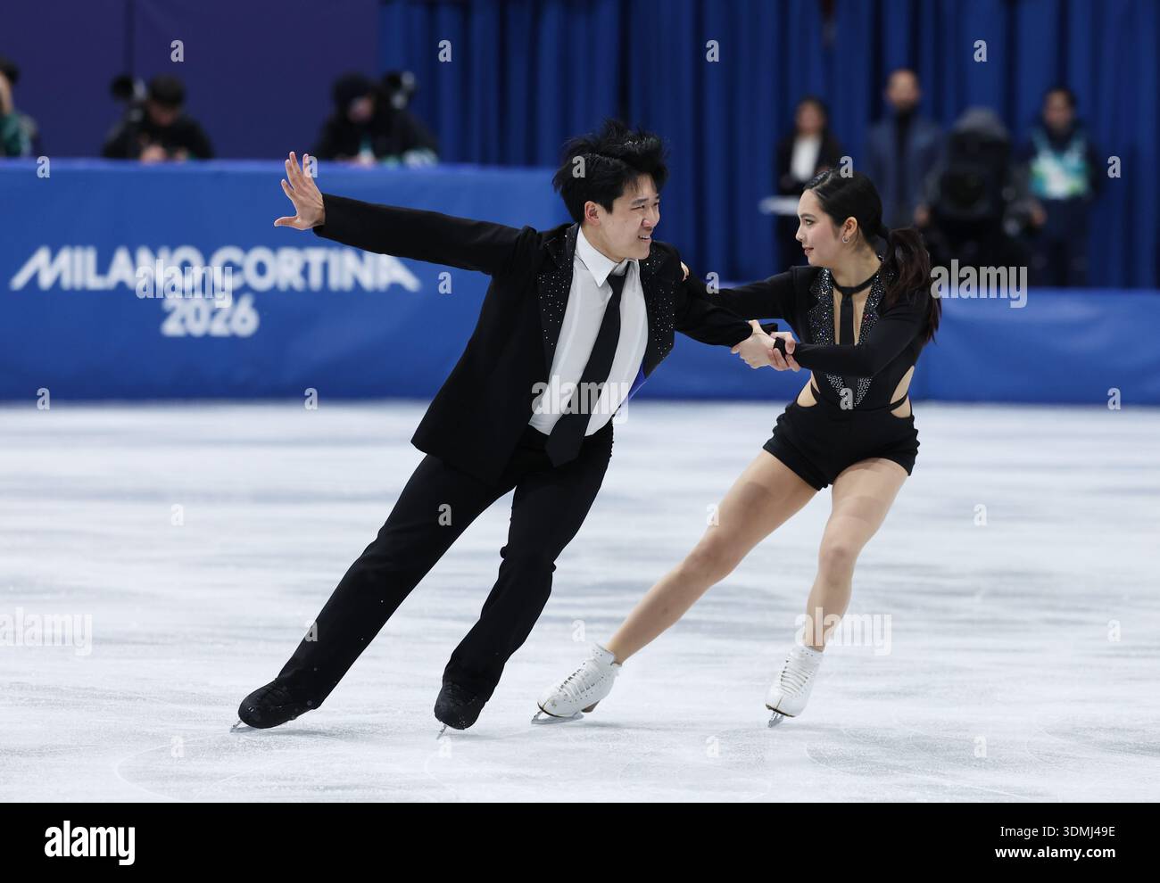 Korea's Hannah Lim and Ye Quan during the Figure Skating Team Event Ice ...