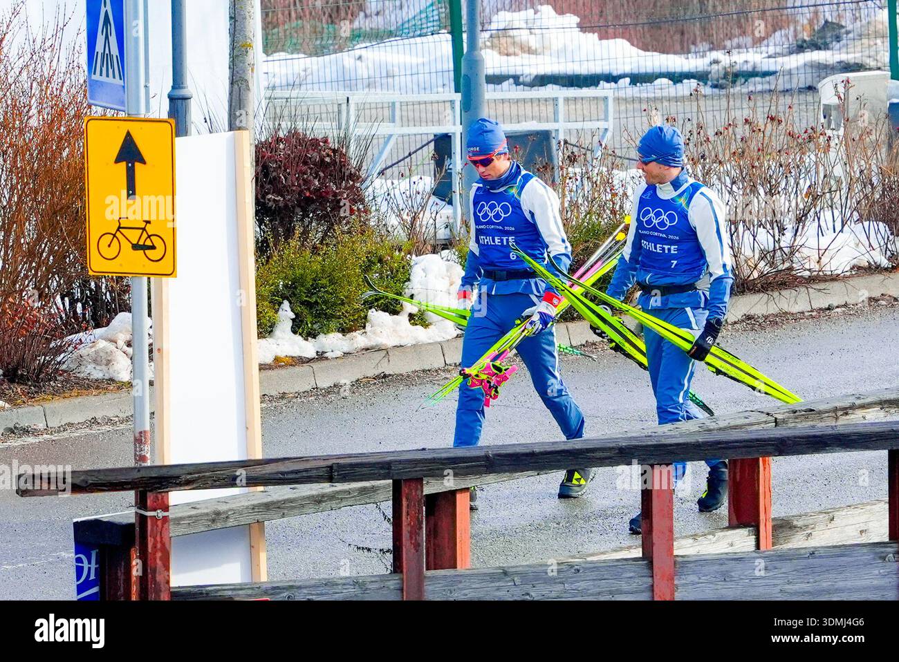 Val di Fiemme, Italy 20260206. Johannes Høstflot Klæbo and Emil Iversen ...