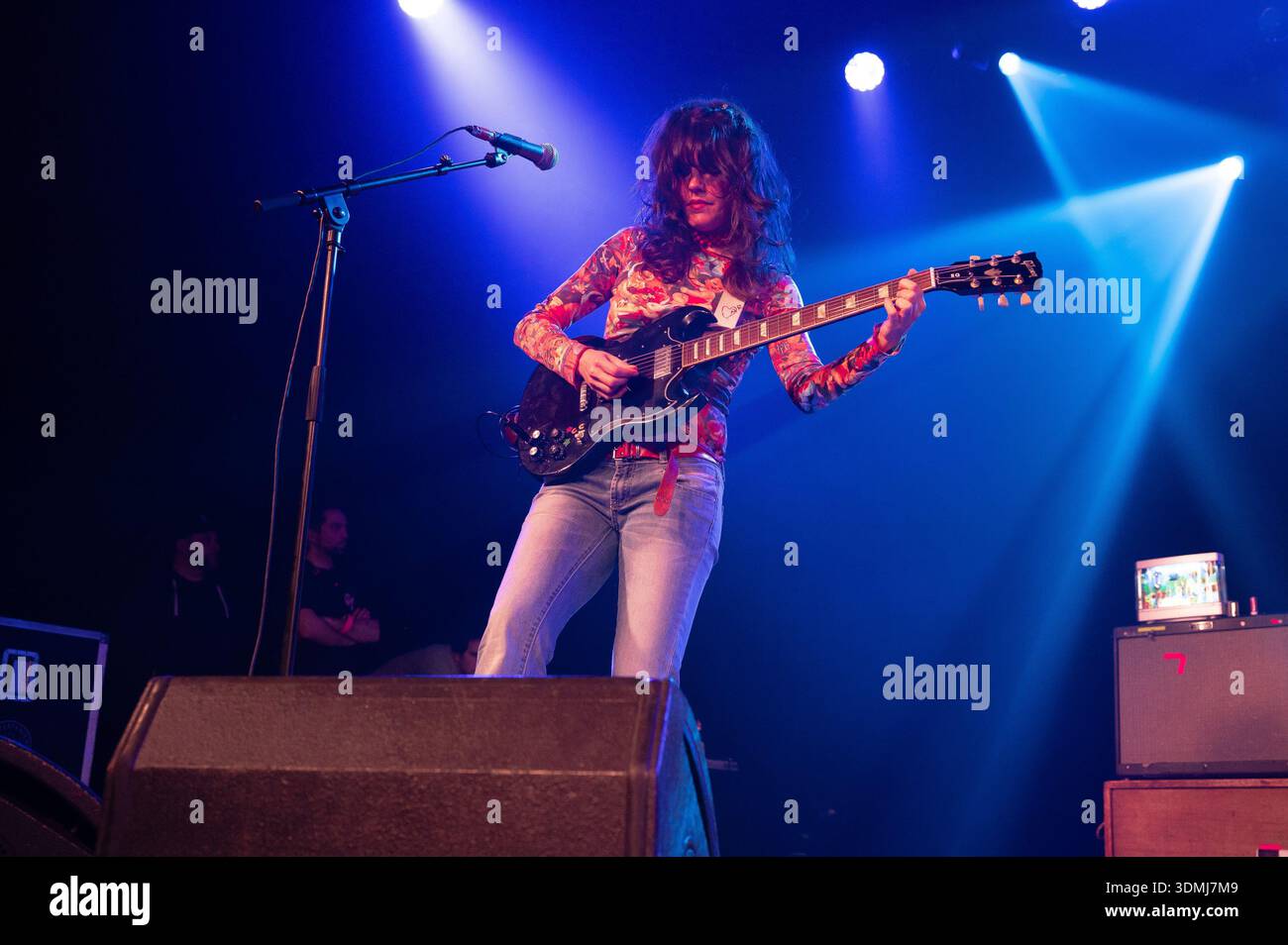 Singer Carlotta Cosials of the Hinds group performs during the festival ...