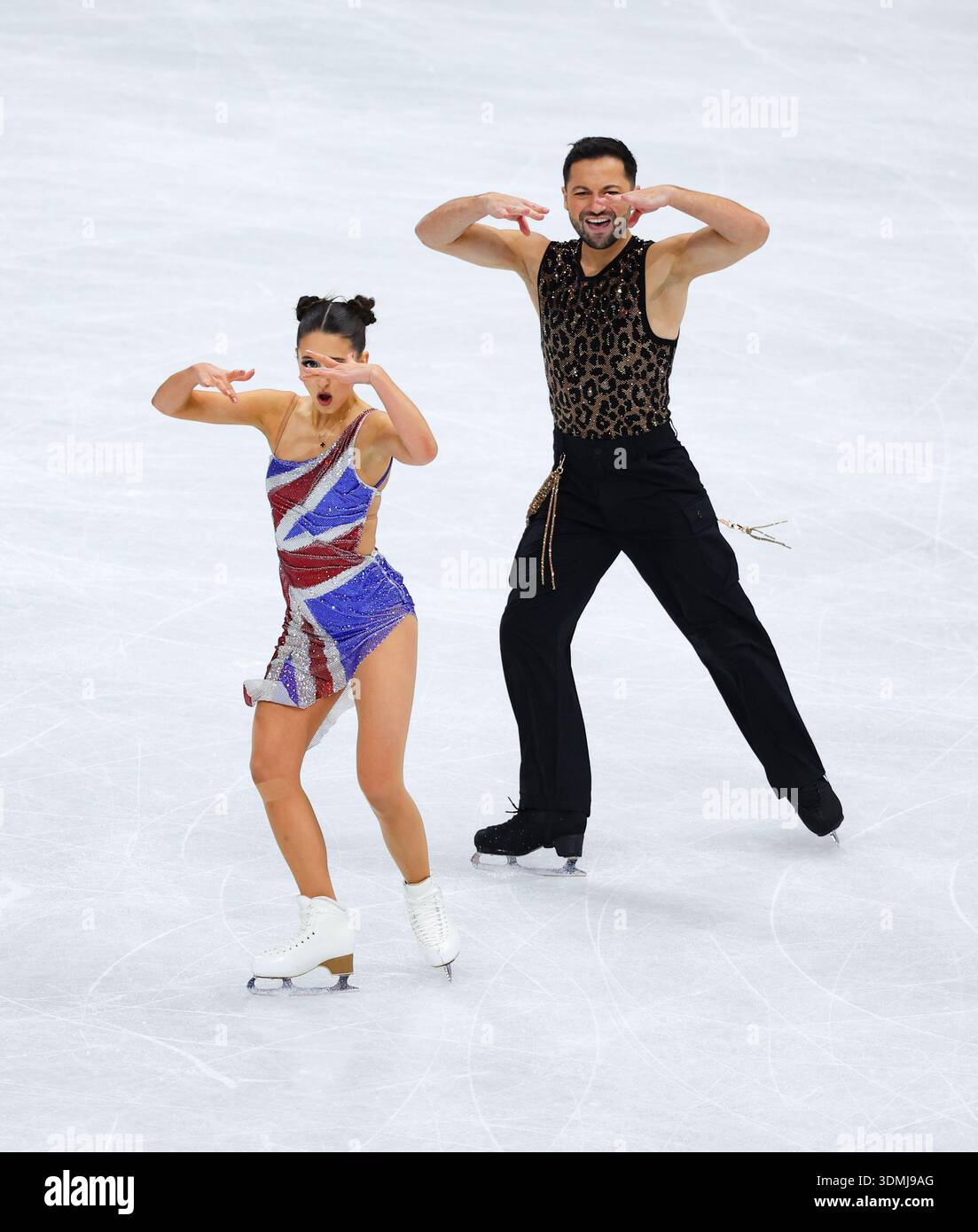 Great Britain's Lilah Fear and Lewis Gibson during the Figure Skating ...