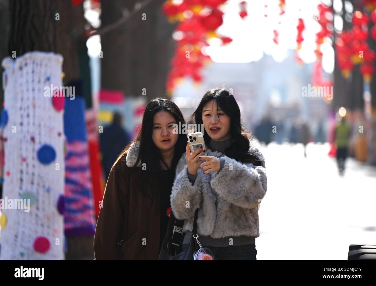Visitors tour Ditan Park in Beijing, China, 4 February, 2026. (Photo by ...