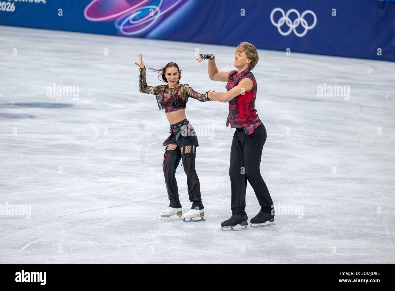 Diana Davis and Gleb Smolkin from Georgia during the Winter Olympic ...