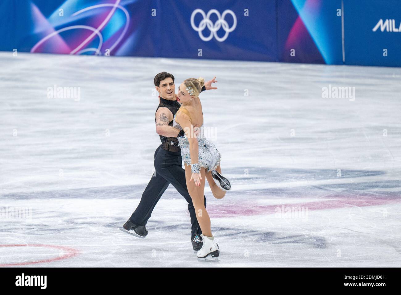 Piper Gilles and Paul Poirier from Canada during the Winter Olympic ...
