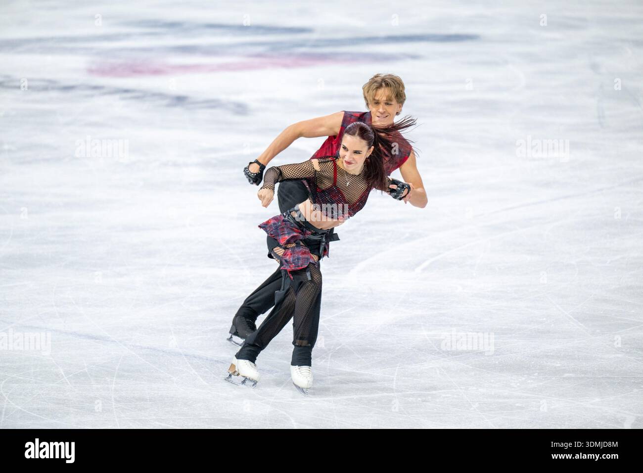 Diana Davis and Gleb Smolkin from Georgia during the Winter Olympic ...