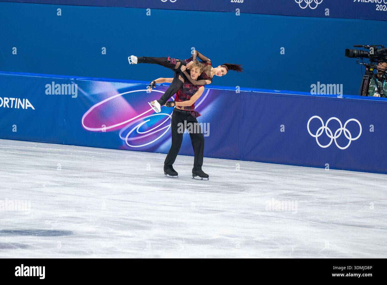 Diana Davis and Gleb Smolkin from Georgia during the Winter Olympic ...