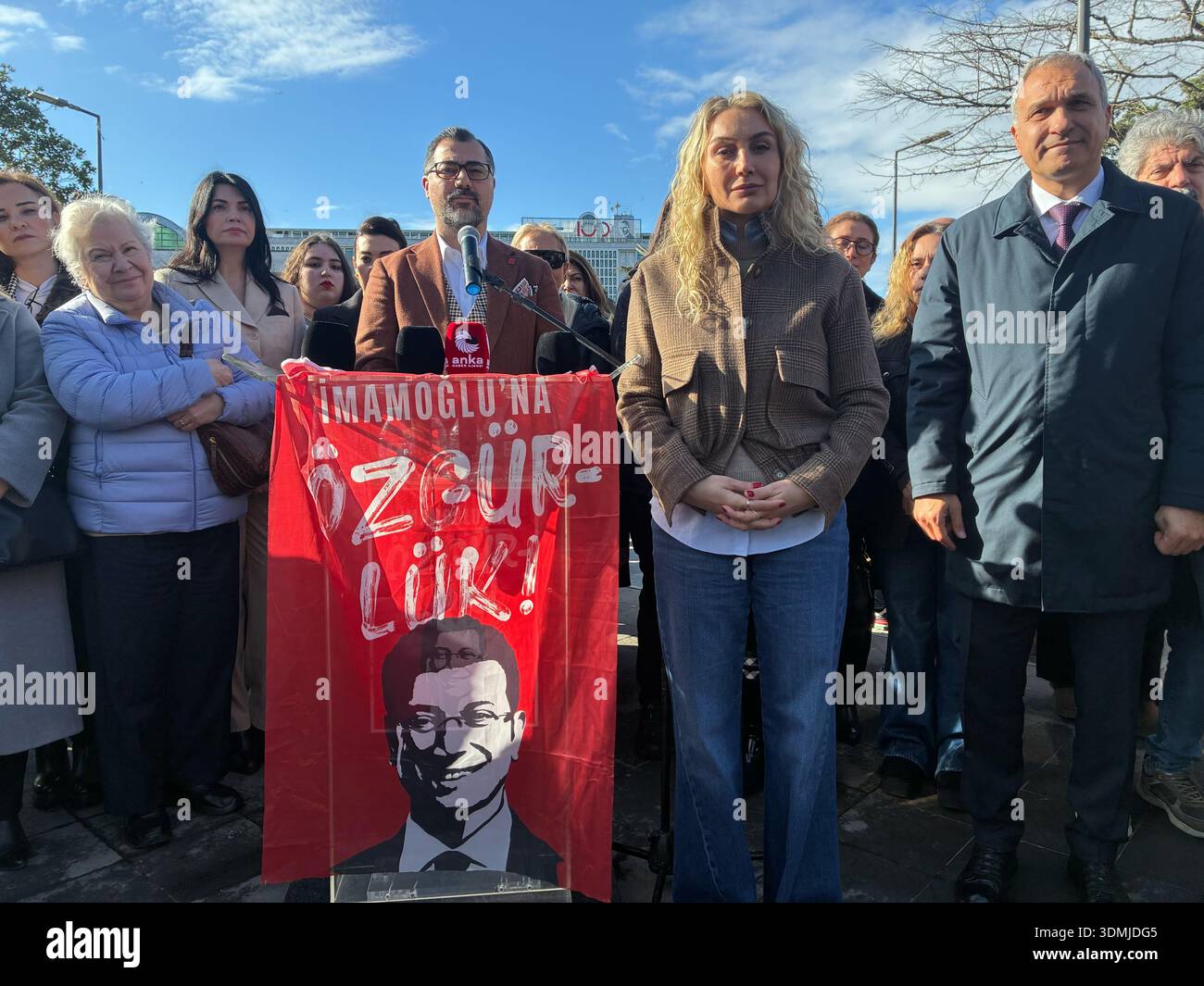 06 February 2026, Turkey, Istanbul: Dilek Kaya Imaoglu, wife of the ...