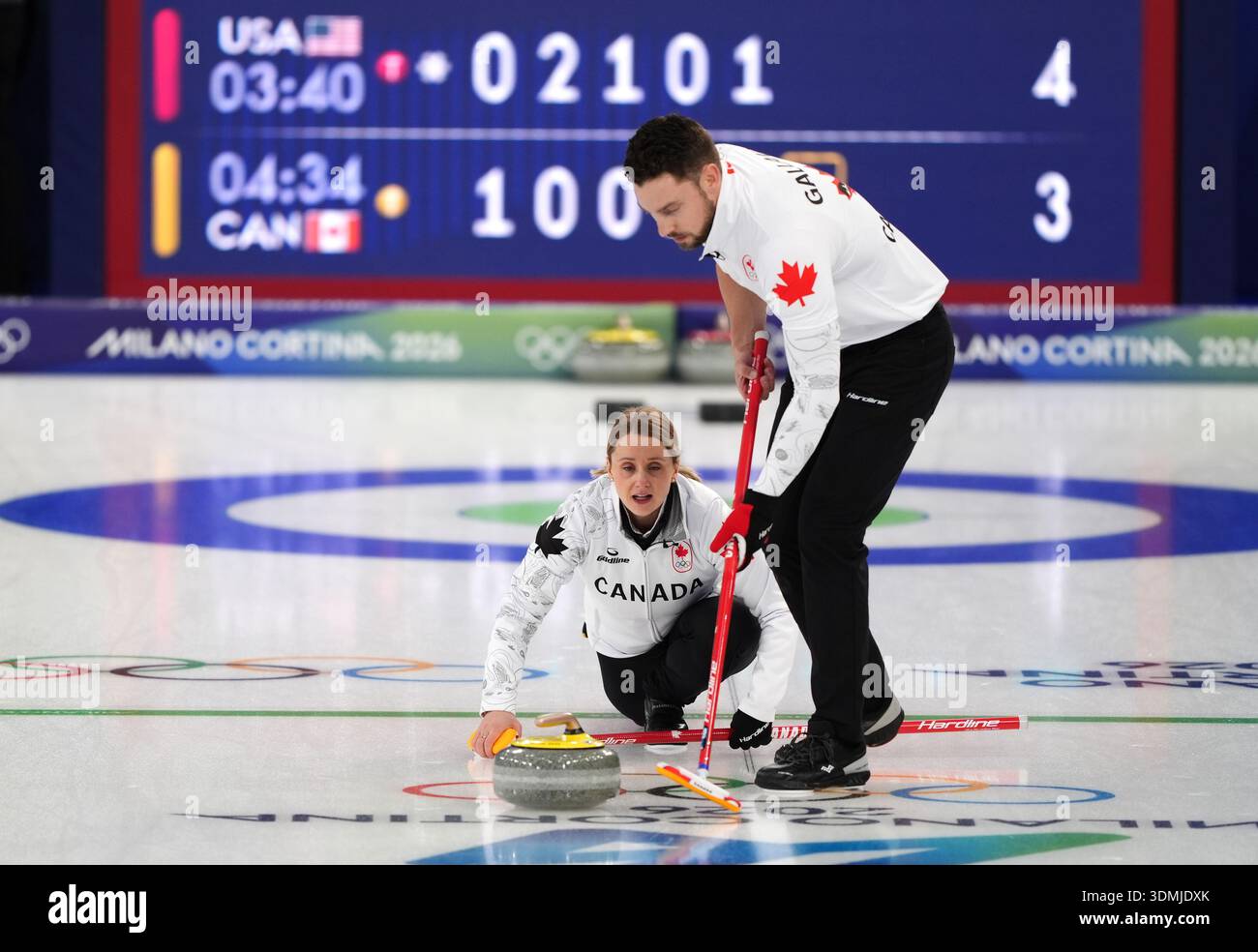 Canada's Jocelyn Peterman (left) and Brett Gallant in action during the ...