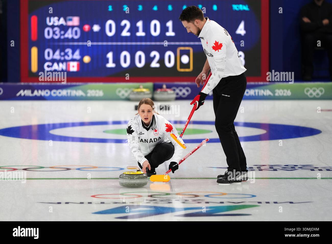 Canada's Jocelyn Peterman (left) and Brett Gallant in action during the ...