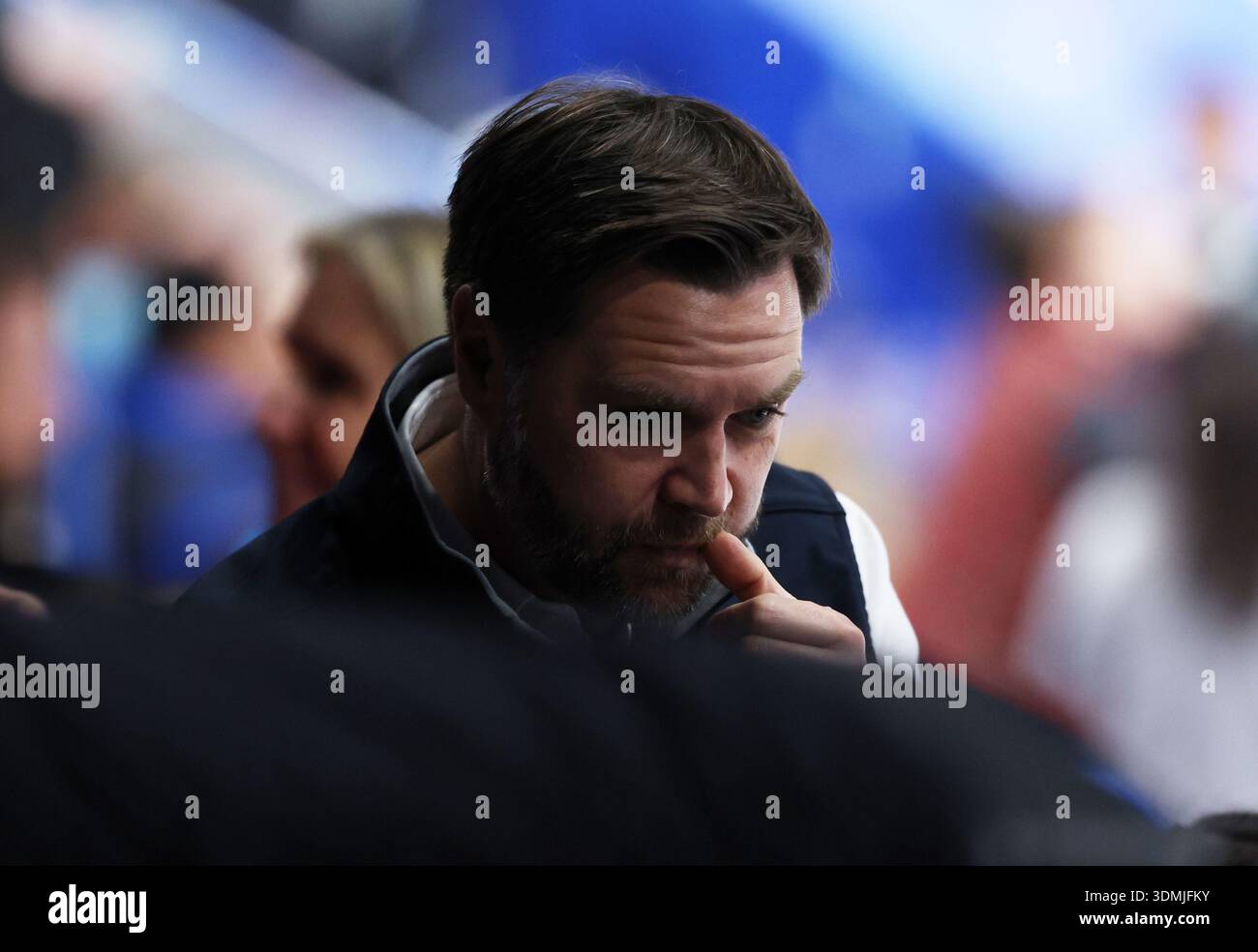 US vice president JD Vance watches the Figure Skating Team Event Pair ...