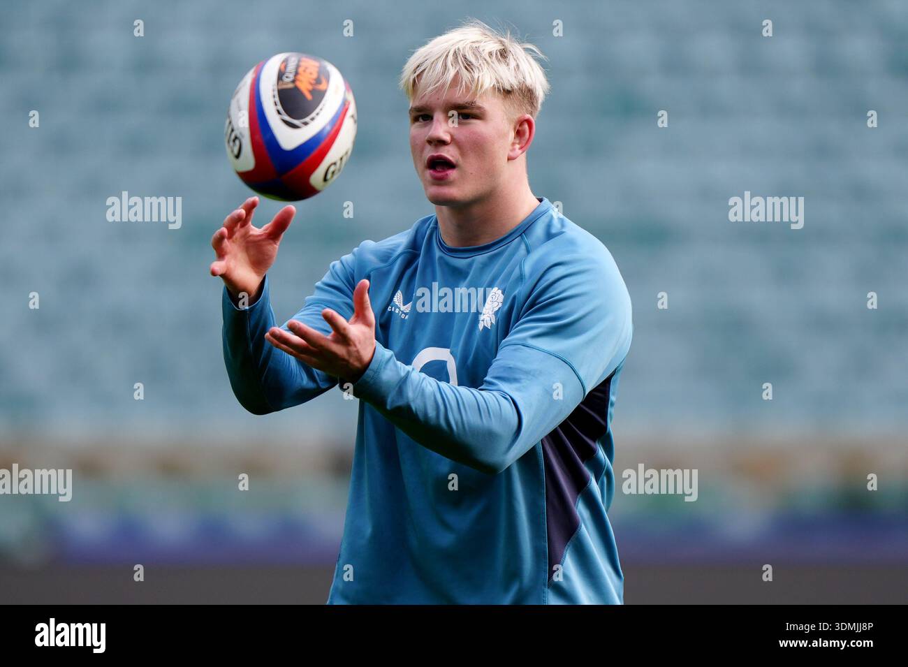 England's Henry Pollock during the team run at the Allianz Stadium ...