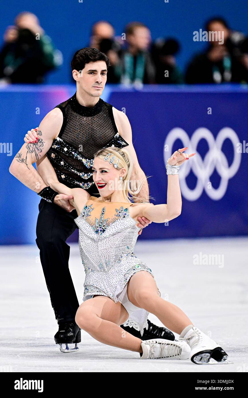 Piper GILLES & Paul POIRIER (CAN), during Team Event - Ice Dance Rhythm ...